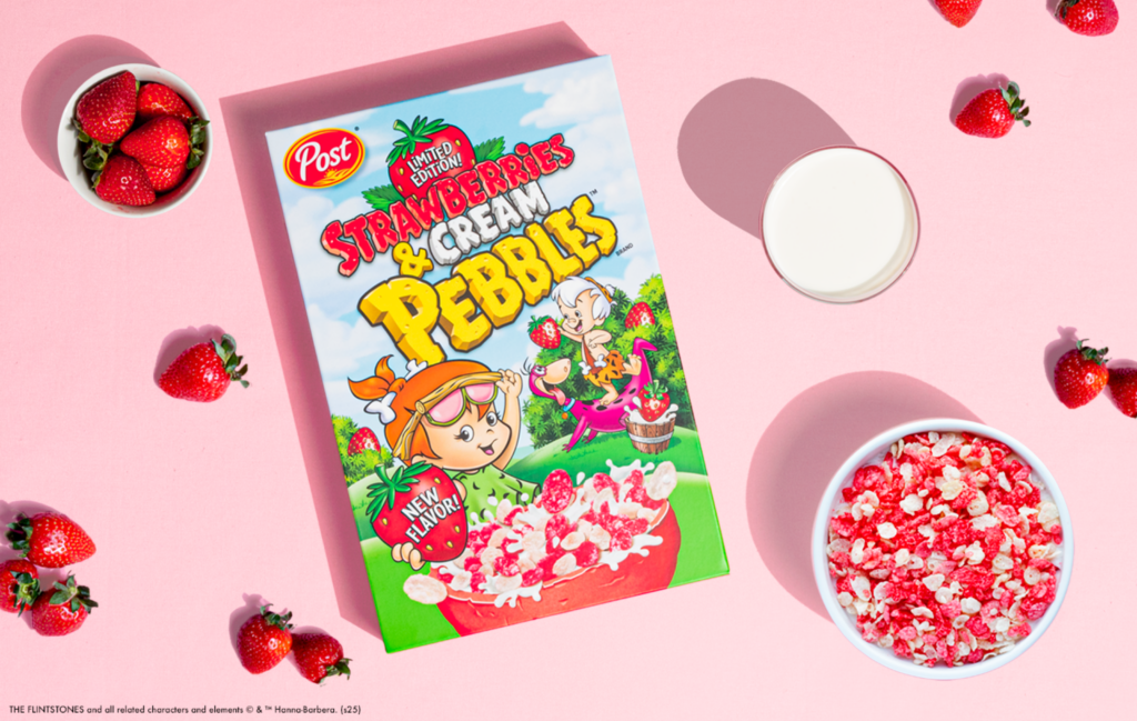 Limited-Edition Strawberries and Cream PEBBLES™ Cereal Available Summer ...